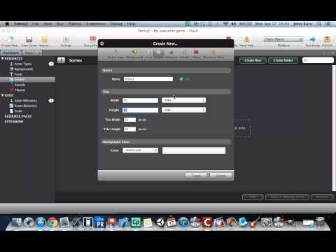 Learn Stencyl Tutorials | Adding a scene - Mind Luster