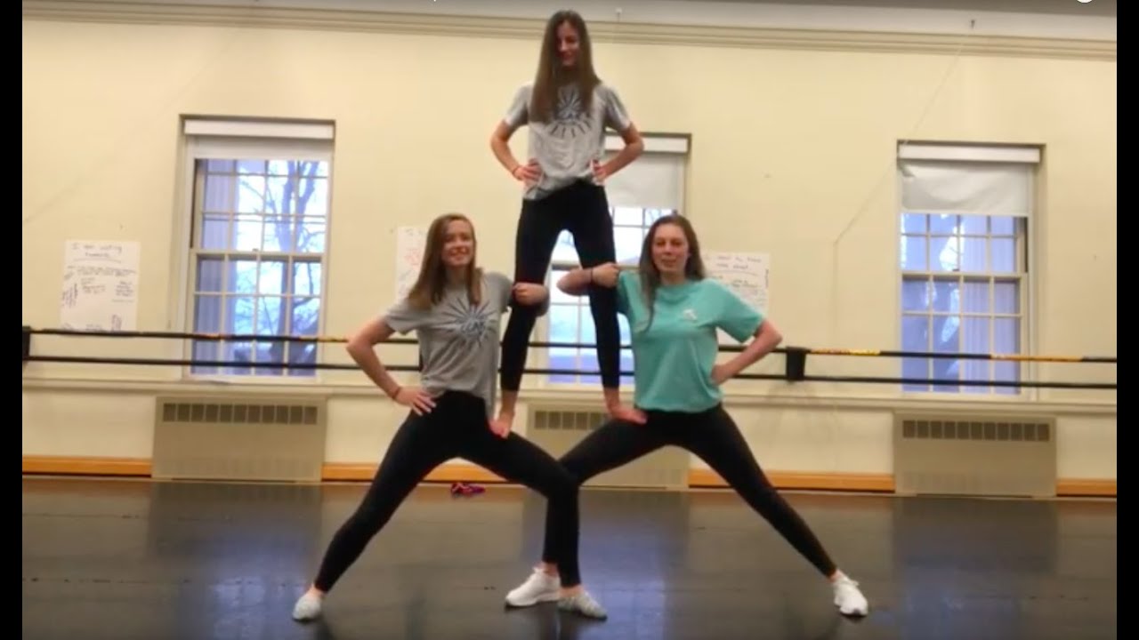 Three Person Stunts | Cheer & Acro with Bloopers