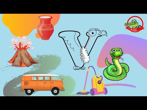 Learn with Mr. Croc - Letter V in the Alphabet