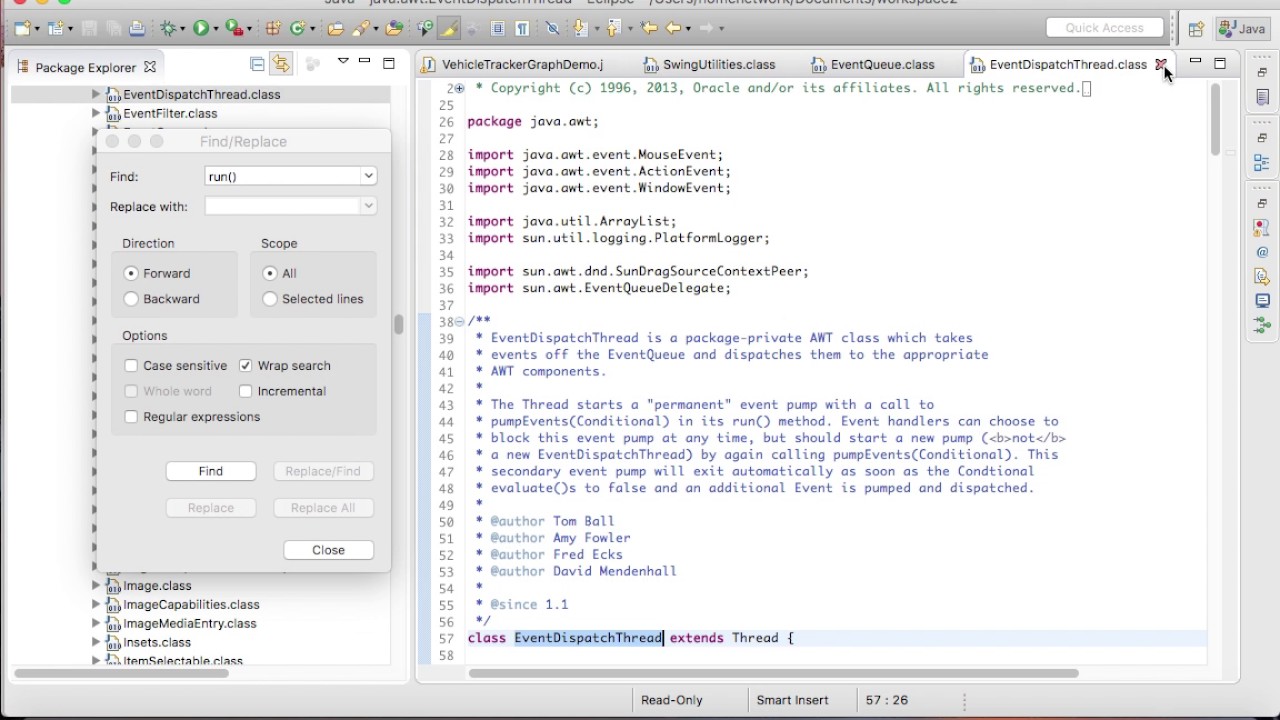 How SWING EventDispatchThread works