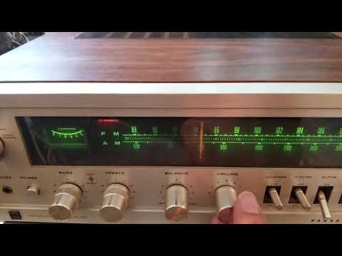 Vintage PANASONIC MODEL SA-5500 FM/AM STEREO RECEIVER Needs Deoxit and bulb