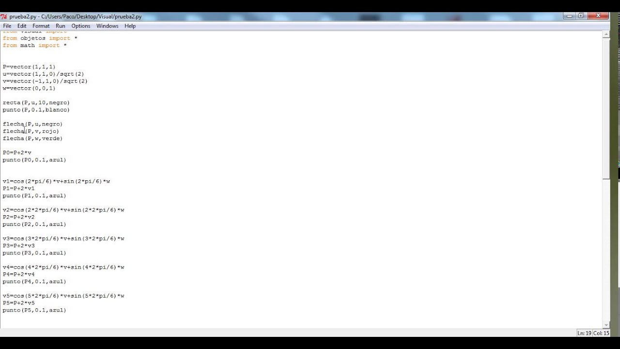 Introducción a VPython 2