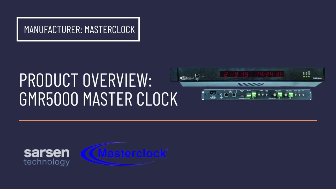 Product Overview | GMR5000 | Masterclock