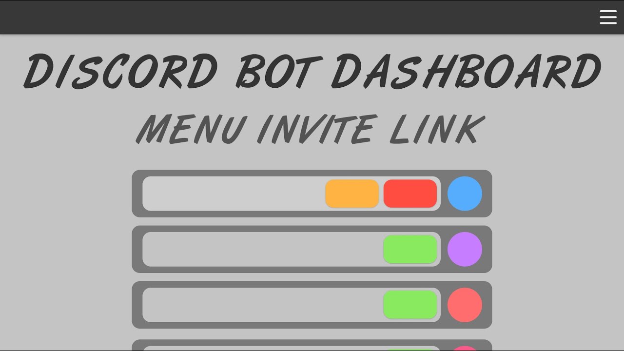 Discord Bot Dashboard - Ep. 9 - Menu Page Invite Link
