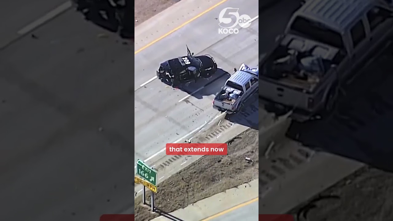 Oklahoma trooper taken to hospital after being struck by pickup truck on I-40 in OKC