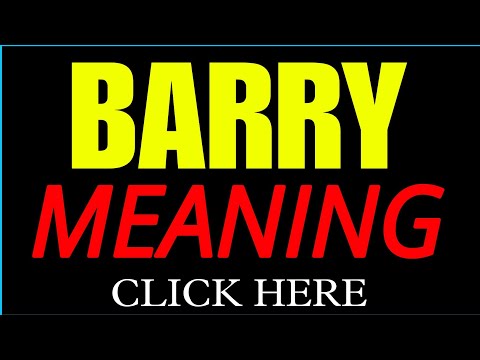 What does the name BARRY mean | BARRY meaning in english | Meaning of name BARRY