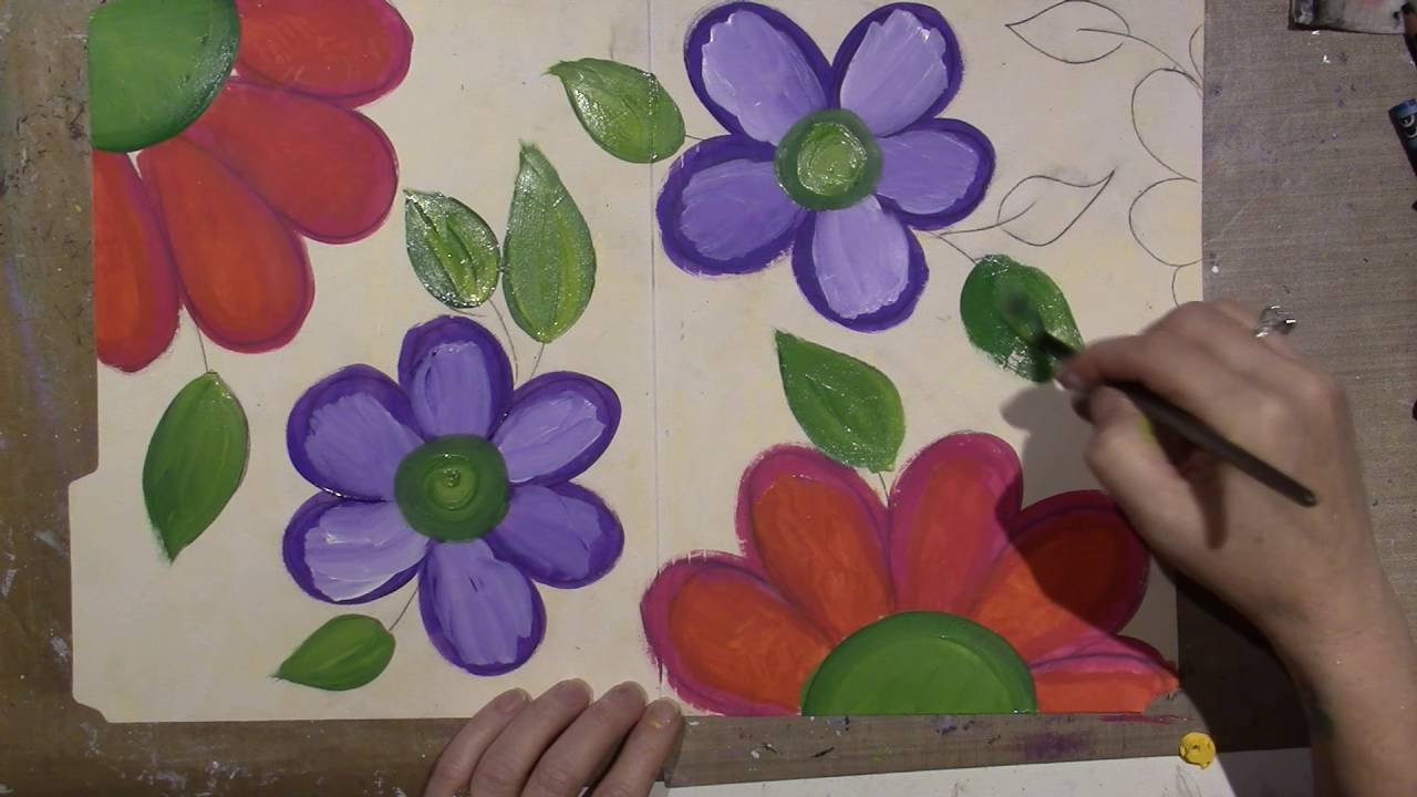 Mixed media file folder tutorial