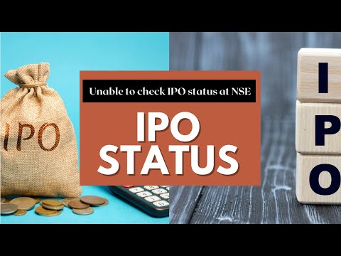 How to check IPO Status and resolve issues | NSE Unable to check IPO Status | IPO status
