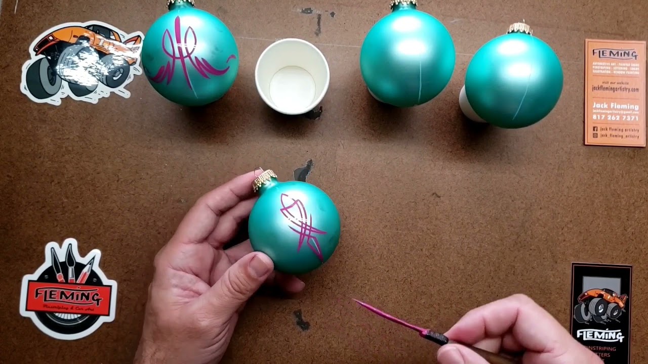 Tips For Pinstriping Christmas Ornaments