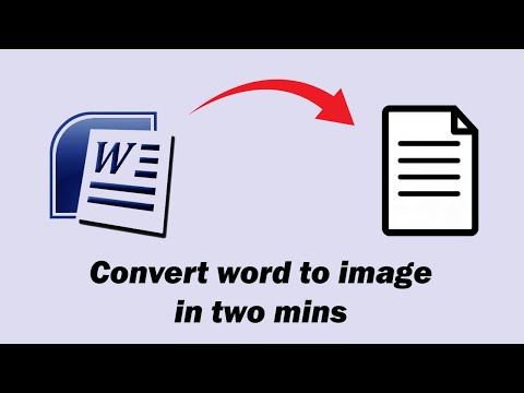 How to Convert Word to JPG Image || Convert Word File into a JPEG File With Online Converter