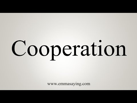 How To Say Cooperation