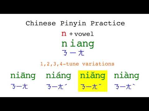 Chinese Pinyin Practice - niang