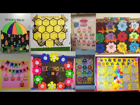 Birthday Chart ideas for preschool/Birthday bulletin board ideas/Classroom birthday chart ideas