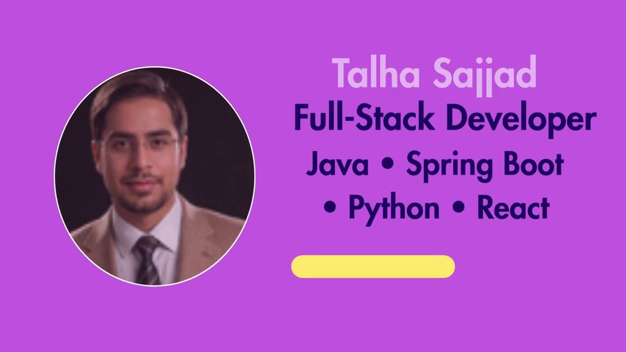 Full-Stack Developer | Java, Spring Boot, Python, React, APIs
