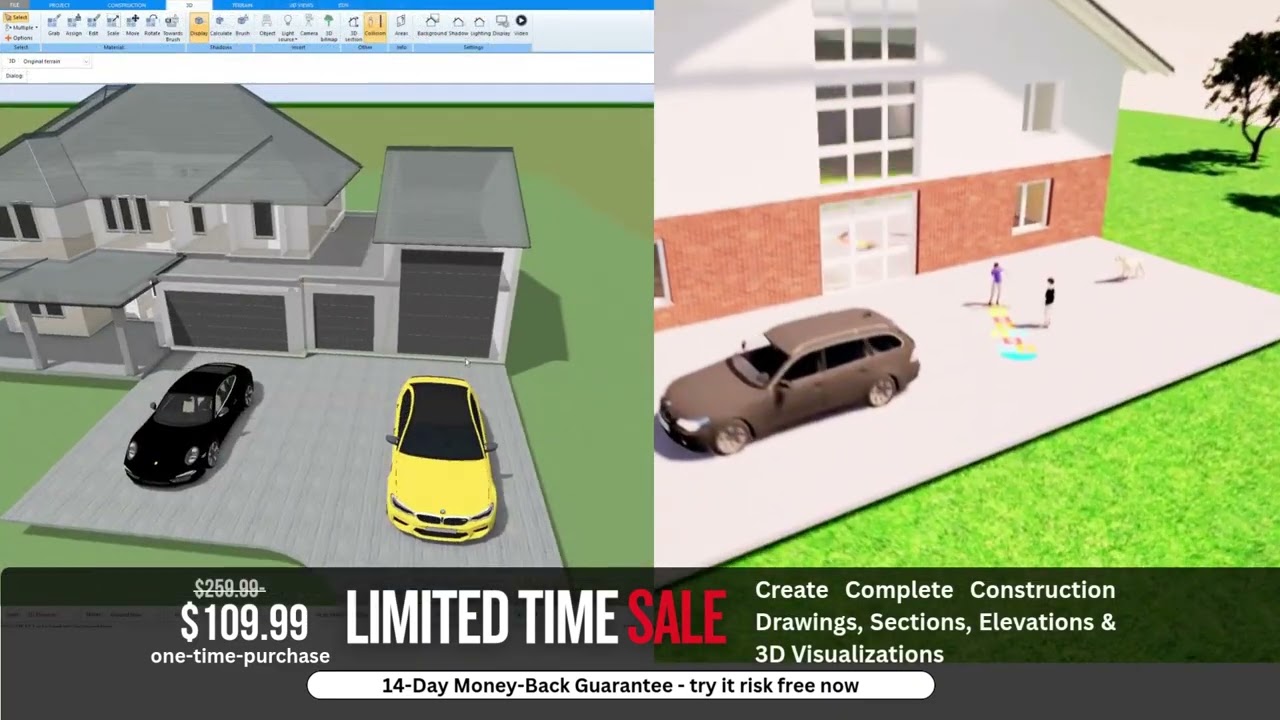 Create Complete Construction Drawings, Elevations, Sections & 3D Visualizations
