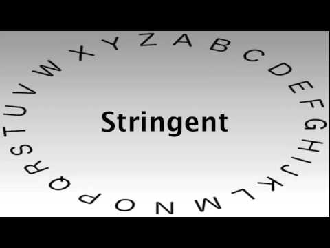 SAT Vocabulary Words and Definitions — Stringent