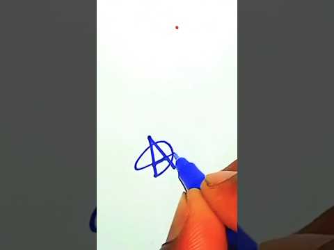 Anuj Signature Style βοΈ | A letter ke signature style #signature #shorts #viral #youtubeshorts #yt