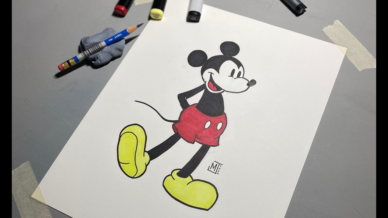 Mickey Mouse | Time-Lapse Drawing