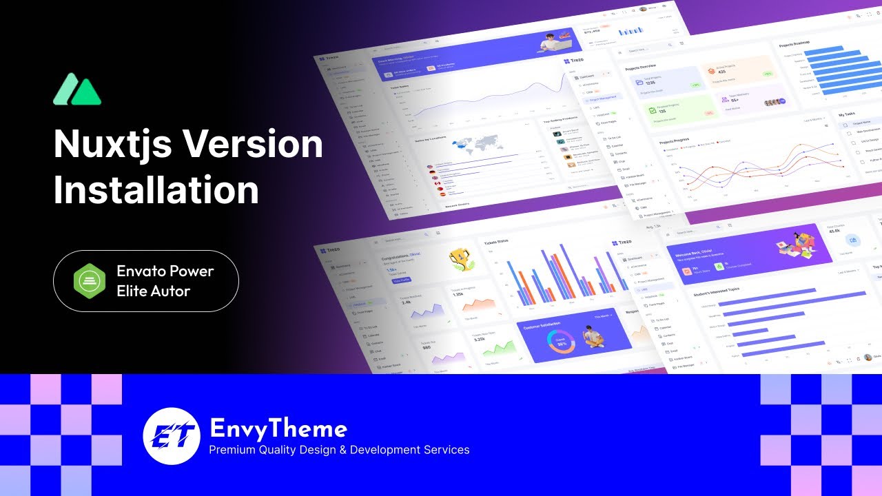 Trezo Admin Dashboard - Nuxtjs Version Installation Video