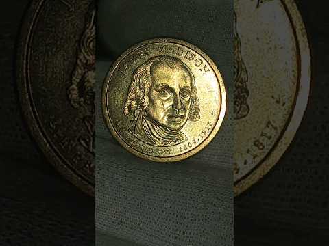 U.S.A. 2007 one Dollar Presidential coin James Madison #numismatic#coinage
