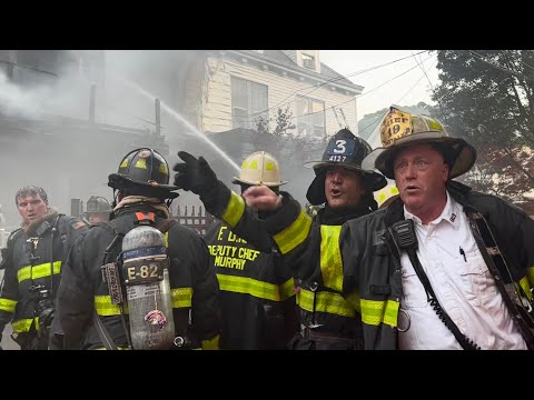 FDNY Bronx 5th Alarm Box 3360 Heavy Fire Throughout 3 Private Dwellings Lithium Ion Batteries