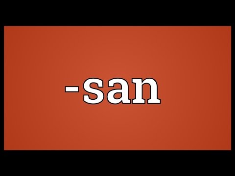 -san Meaning
