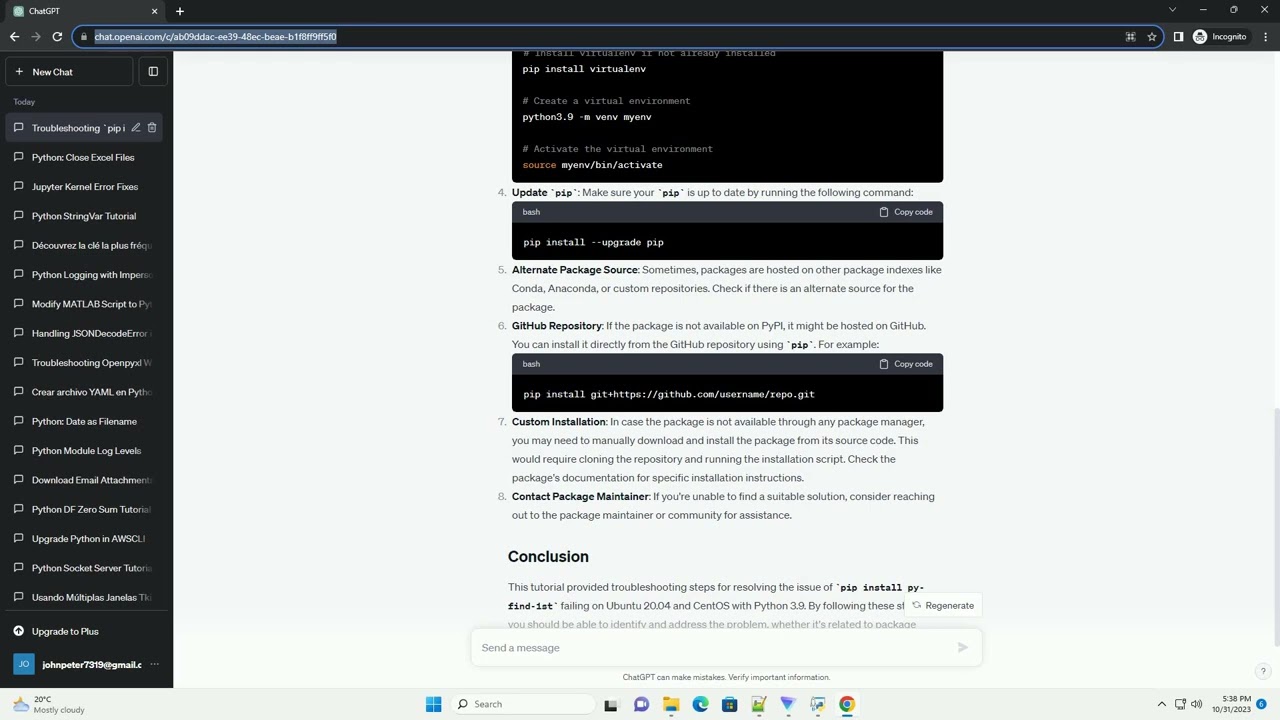 pip install py find 1st fails on ubuntu20 centos with python3 9