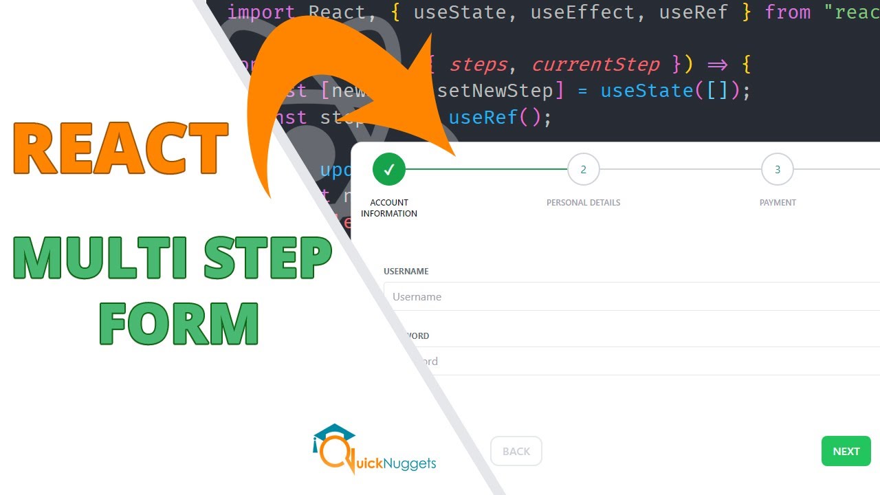 Multi-Step Form with React and Tailwind CSS (Customizable)