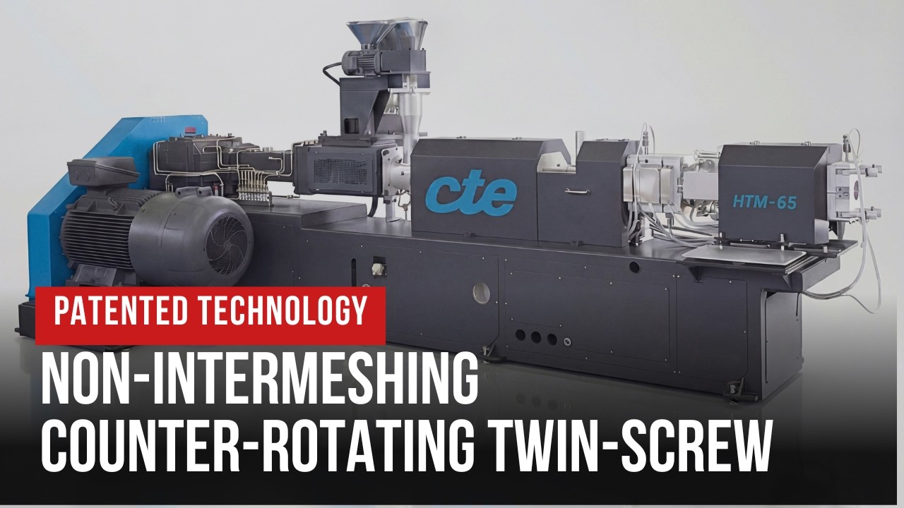 Non-Intermeshing Counter-Rotating Twin-Screw Technology | HTM Compounding Solution