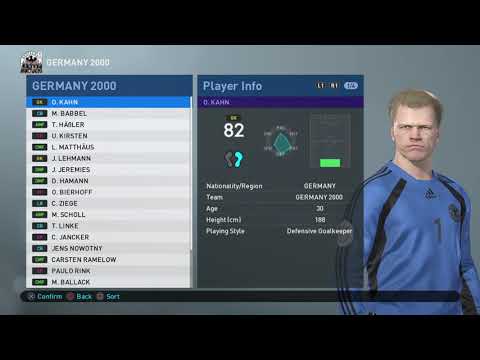 PES 2019 - PS4 - EURO CUP 2000 - GERMANY