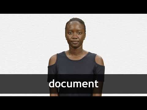 English Translation of “DOCUMENT” | Collins French-English Dictionary