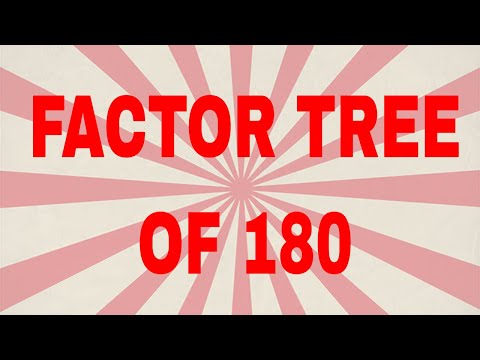 Factor tree of 180|Prime factor tree