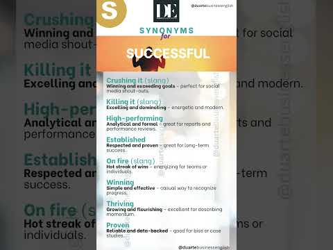 Other words for SUCCESSFUL Business English #businessenglish #speakconfidentenglish #englishforwork