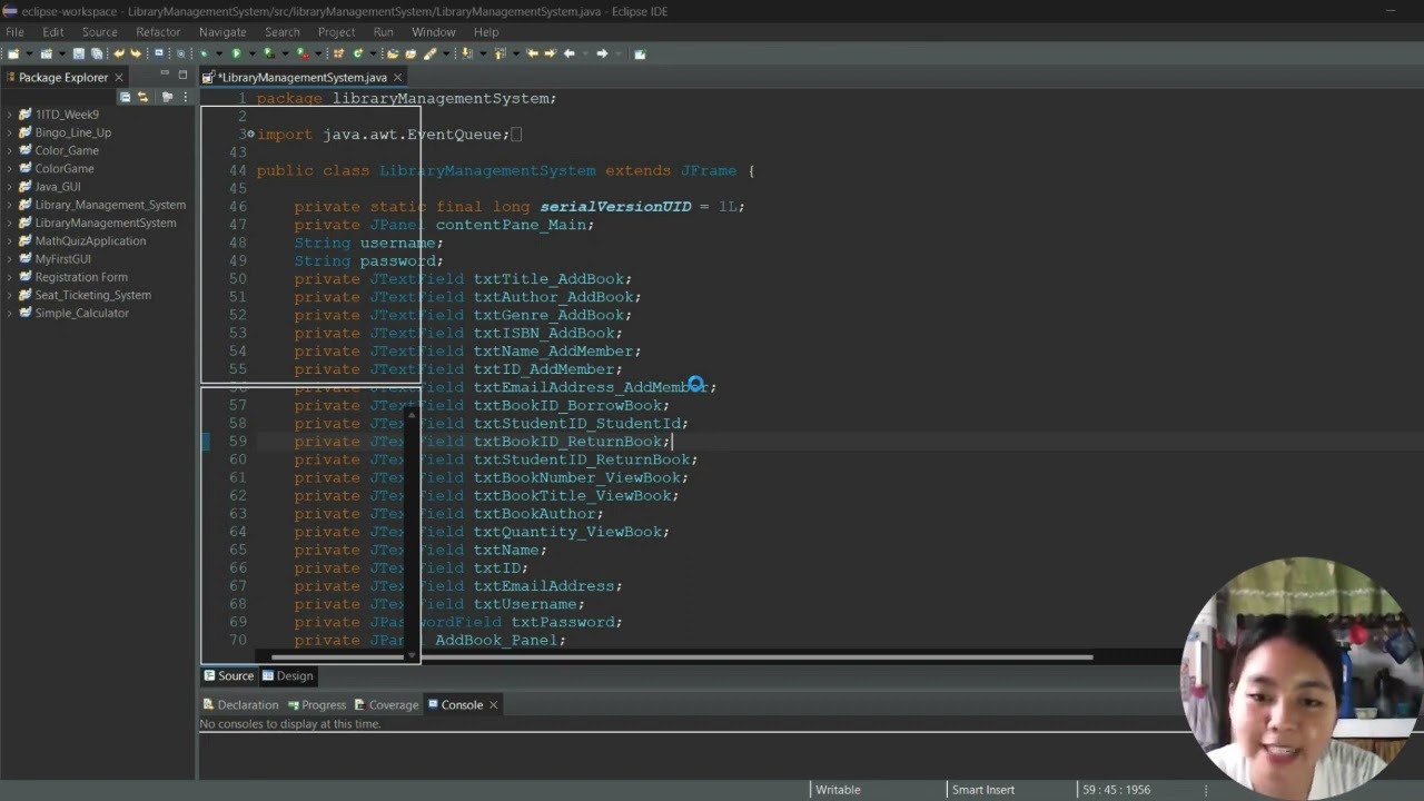 1 IT-D Library Management System (LMS) Using Java Swing