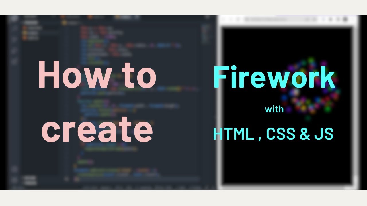 How to create Firework Animation with HTML , CSS and Javascript? #javascript #html #css