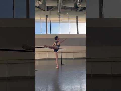 Some Barre Adage from class - on the right😰#ballet #training #dancer