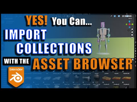 How to Add Collections in the Blender Asset Browser