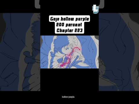 gojo hollow purple chapter 223 #animation #jujutsukaisen #shorts#youtybeshorts #gojo #gojosatoruedit