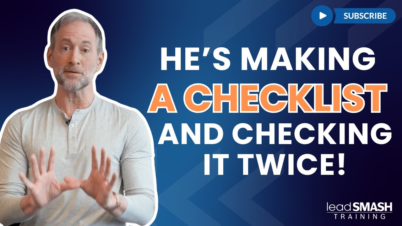 He's Making a CHECKLIST and checking it twice!