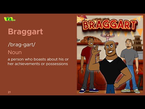 Vocabimate English Vocabulary: Learn the word Braggart | Animated Vocabulary