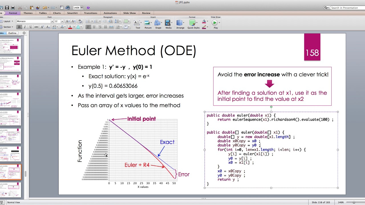 Java for Scientific Computing: Ordinary Differential Equations -- Part 2
