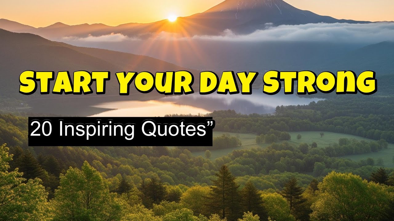 20 Inspiring Quotes to Start Your Day Strong | Daily Morning Motivation