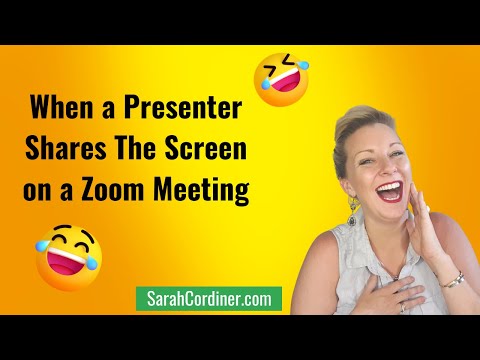 EVERYONE When a Presenter Shares The Screen on a Zoom Meeting