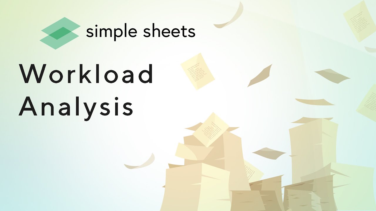 Workload Analysis Excel Template Step-by-Step Video Tutorial by Simple Sheets