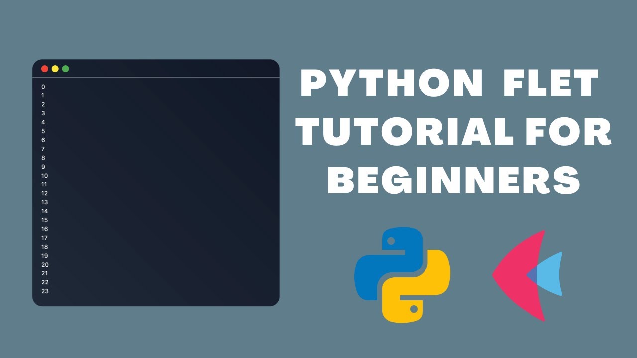 Python Tutorial - Flet Framework [Basics] For Beginners