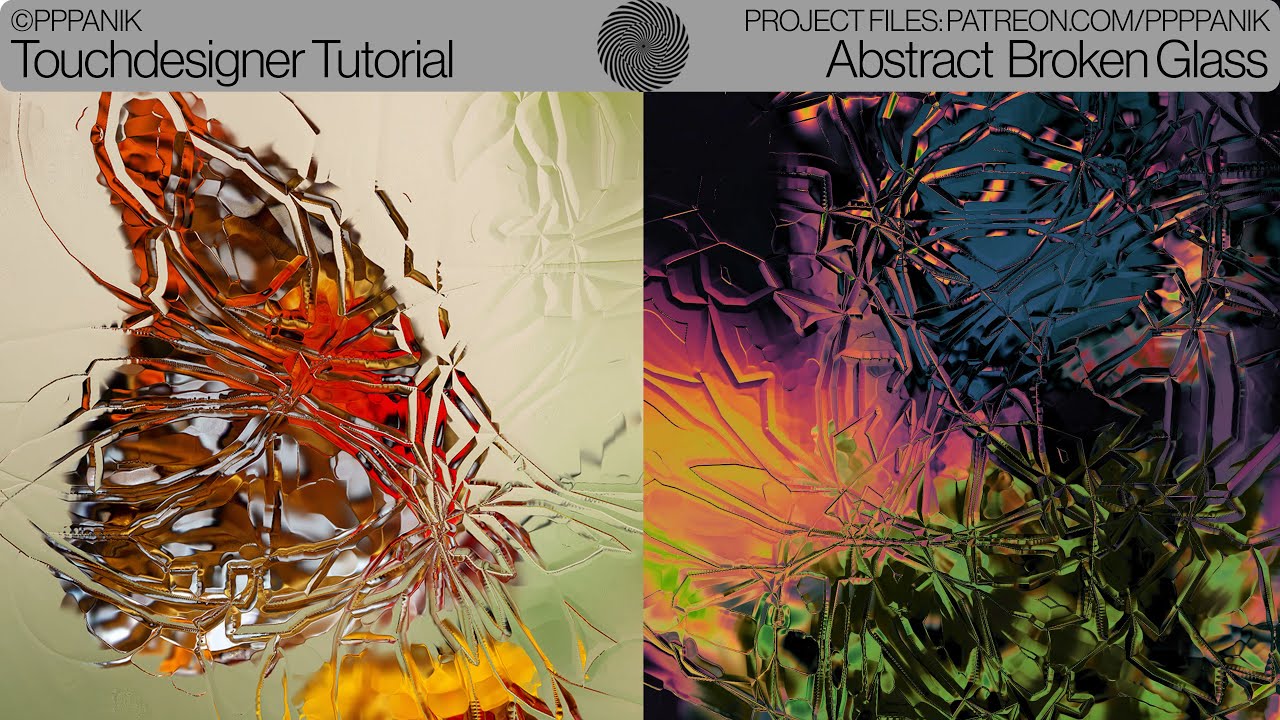 ABSTRACT BROKEN GLASS - TOUCHDESIGNER TUTORIAL