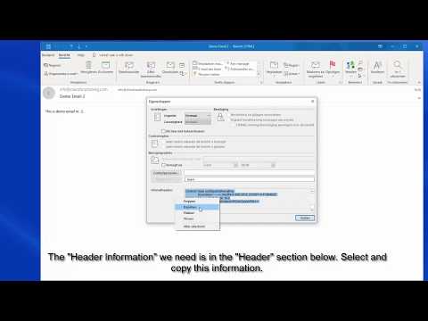 Microsoft Outlook - Get Header Information