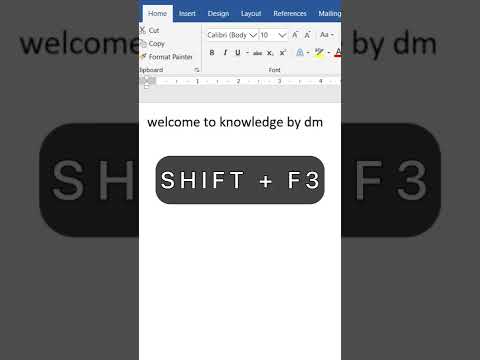 Microsoft Word - UPPERCASE lowercase #word
