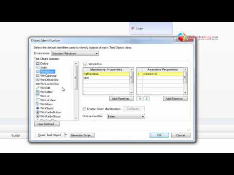 UFT - QTP - Object Identification Video Lecture - Automation Training with HPE Unified ...