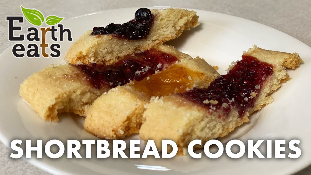 Shortbread Bars with Homemade Jam | Earth Eats